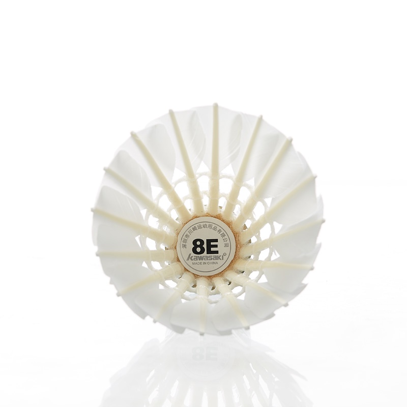 Kawasaki Badminton Shuttlecock King 8E Goose Feather Speed 76/77 (12 ...