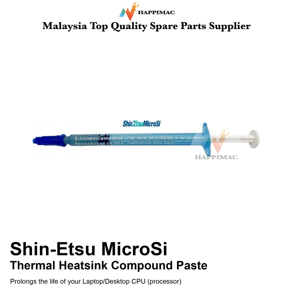 Shin-Etsu MicroSi Thermal Heatsink Compound Paste CPU GPU Syringe ...