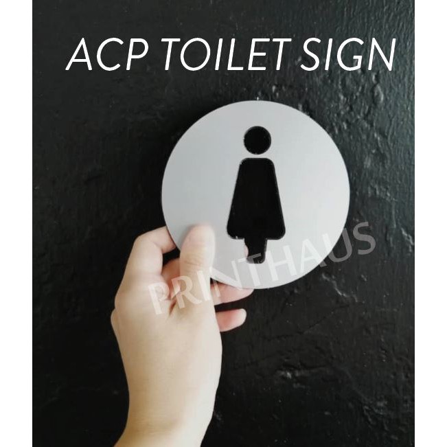 Modern ACP Toilet Sign Restroom Sign Bathroom Washroom Sign Men Women ...