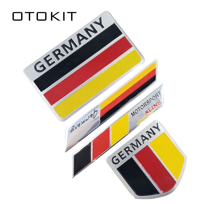 3D Germany Flag Car Sticker Decal Stickers for Renault Peugeot Citroen ...