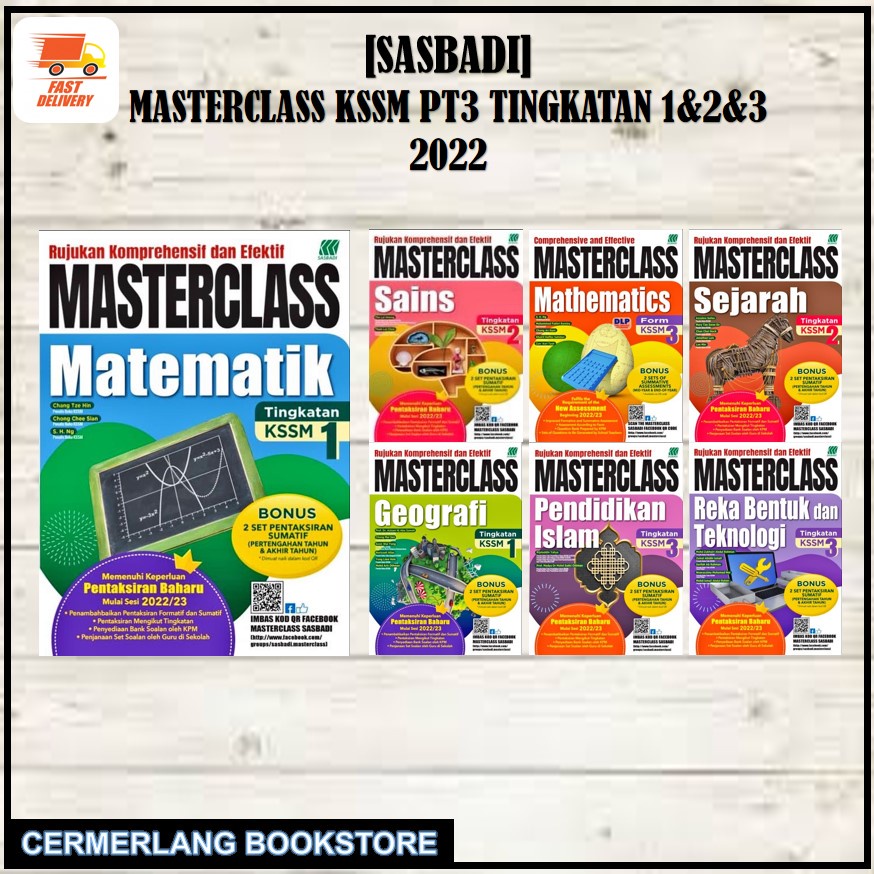 [cml] Sasbadi Buku Rujukan Masterclass Pt3 Tingkatan 1 2 3 Kssm 2022