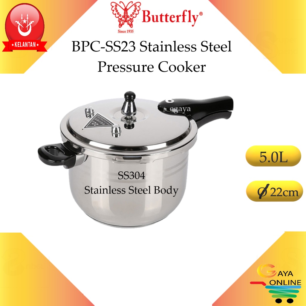 [ 4.5L / 5.5L / 9.0L / 11.0L / 16.5L ] Butterfly Gas Pressure Cooker ...