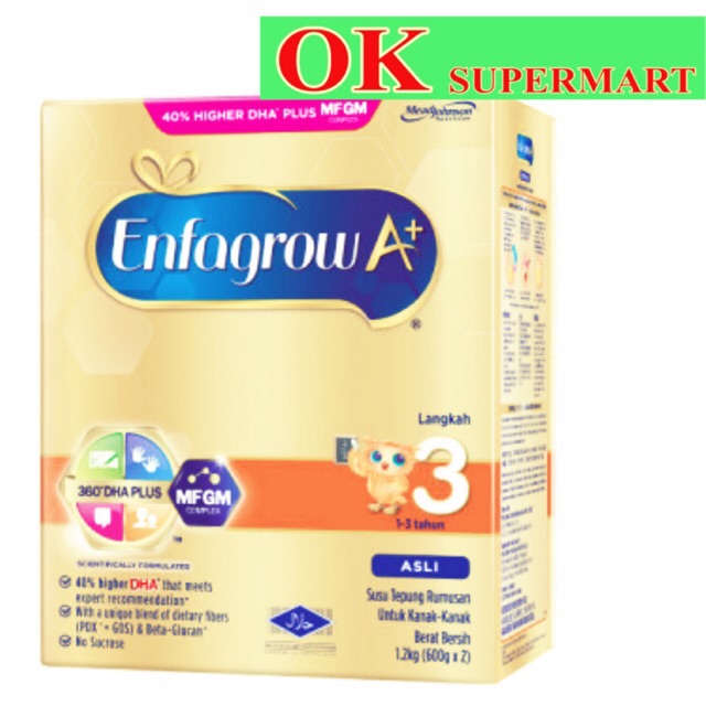 Enfagrow A+ With MFGM 1.2kg Step 3 / Step 4 | Shopee Malaysia