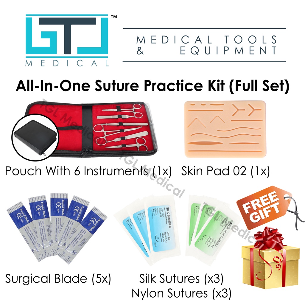 【Free Gift】TGL Medical Suture Practice Kit All-Inclusive Suture Kit ...