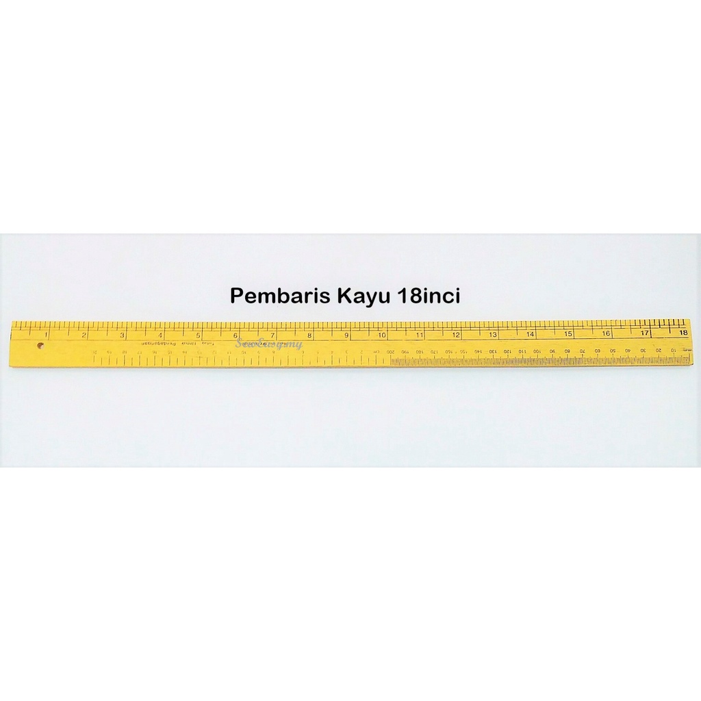 Grade A 24” Pembaris Lurus Kayu / Wooden Made Ruler | Shopee Malaysia