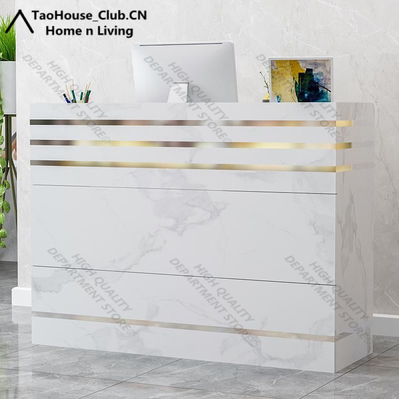 【HOT】Cashier Simple Modern Atmosphere Reception Table Reception Desk ...