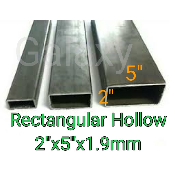 Besi Hollow Mild Steel ( 2" x 5" x 1.9mm ) Hollow Mild Steel ...