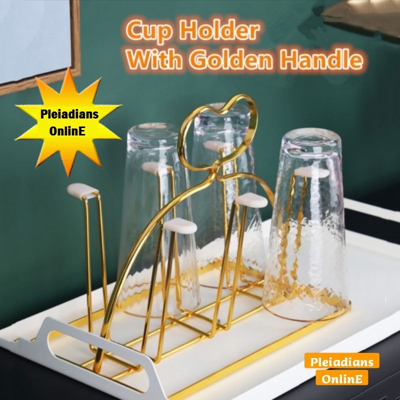 HOMIEE Nordic Kitchen Cup Holder Drain Cup Hang Mug Rack Kitchen ...