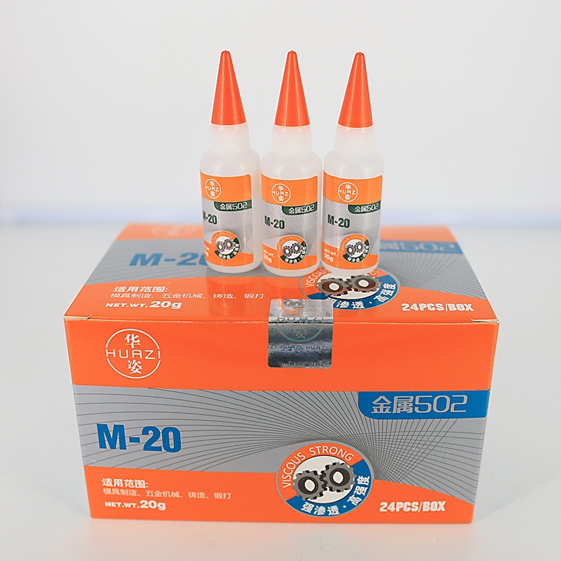 Huazi 502 tulen gam cepat kering gam kuat logam 502 acuan logam gam ...