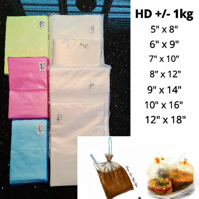 PLASTIC BAG (HD) - TAPAU FOOD BAGS | Shopee Malaysia