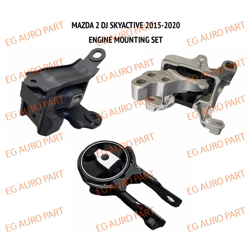 (PREMIUM QUALITY) ENGINE MOUNTING SET MAZDA 2 DJ SKYACTIV | Shopee Malaysia