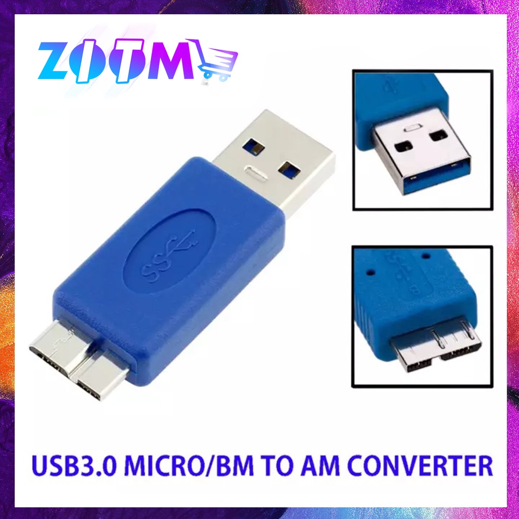 STANDARD USB 3.0 TYPE A MALE TO USB 3.0 MICRO B MALE PLUG CONNECTOR ...