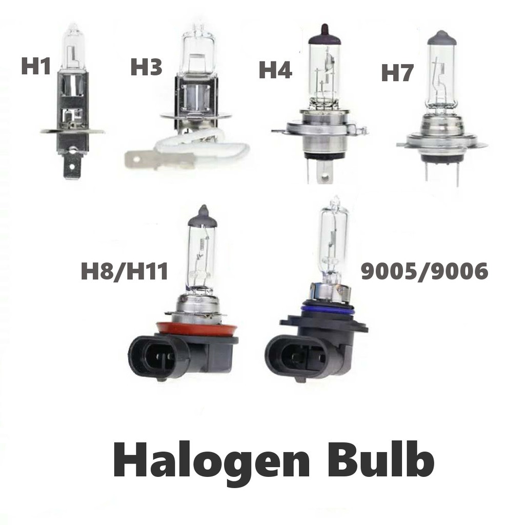 Car Halogen Headlight Bulb H1 H3 H4 H7 H8/H11 9005/9006 City Vios Civic ...