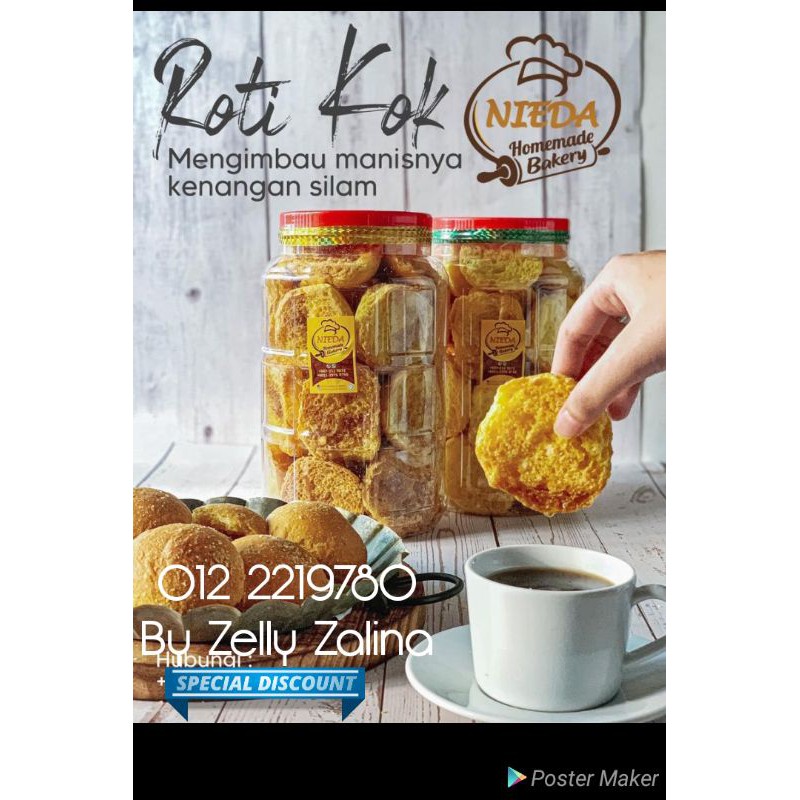[VIRAL]Nieda Roti Kok +-400g | Shopee Malaysia