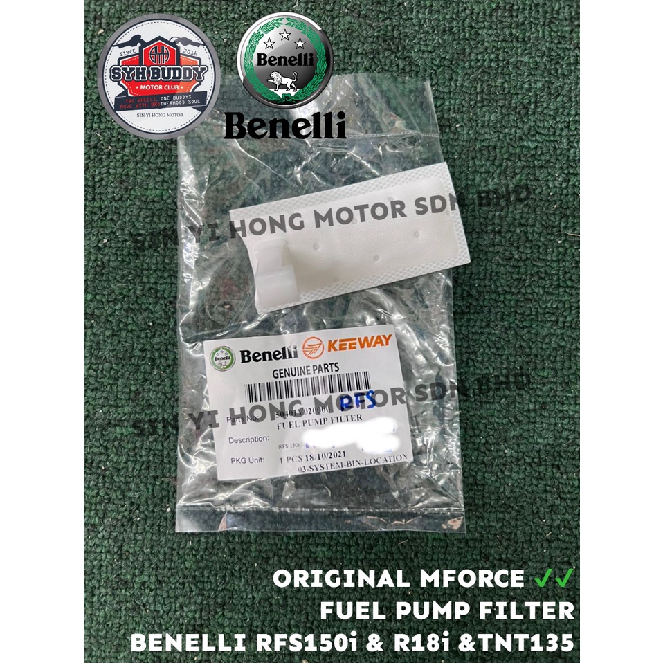 FUEL PUMP FILTER BENELLI RFS150i & R18i & TNT135 ORIGINAL MFORCE 💯 ...