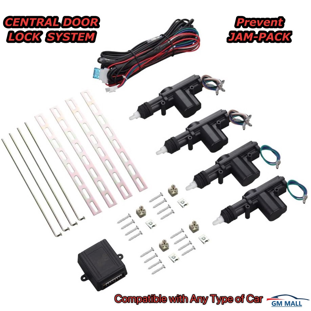 CAR CENTRAL DOOR LOCK SYSTEM Locking Relay Center Keyless Entry Kit ...