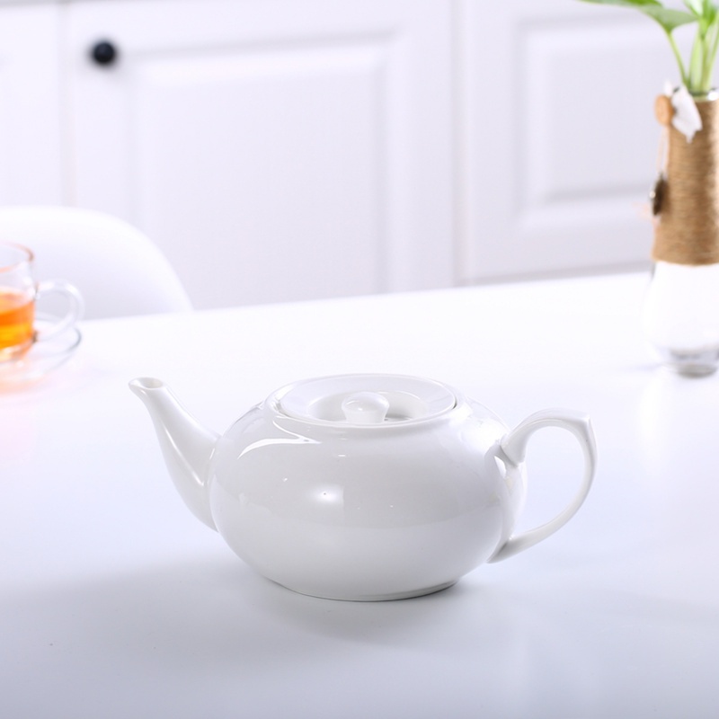White Plain Ceramic Tea Pot 900ml | Shopee Malaysia