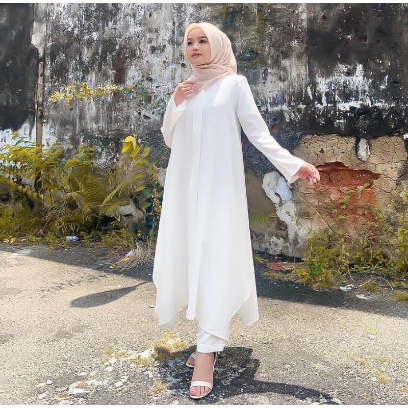 SUIT MUSLIMAH 2IN1 (BAJU & SELUAR) SET RUNCING LABUH FASHION MUSLIMAH ...