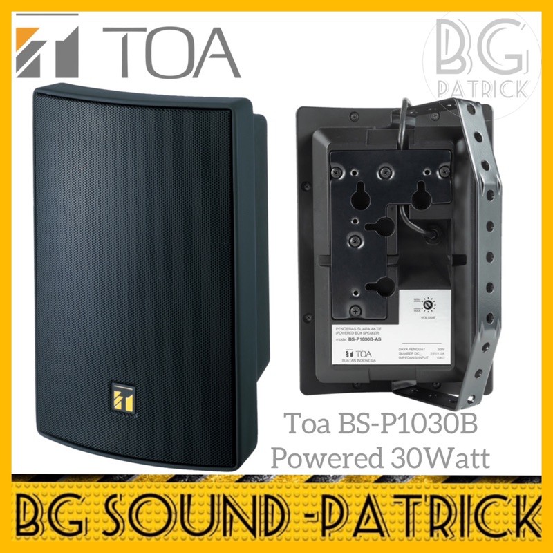 TOA BS-P1030B 2-way bass-reflex type speaker with a built-in 30W ...