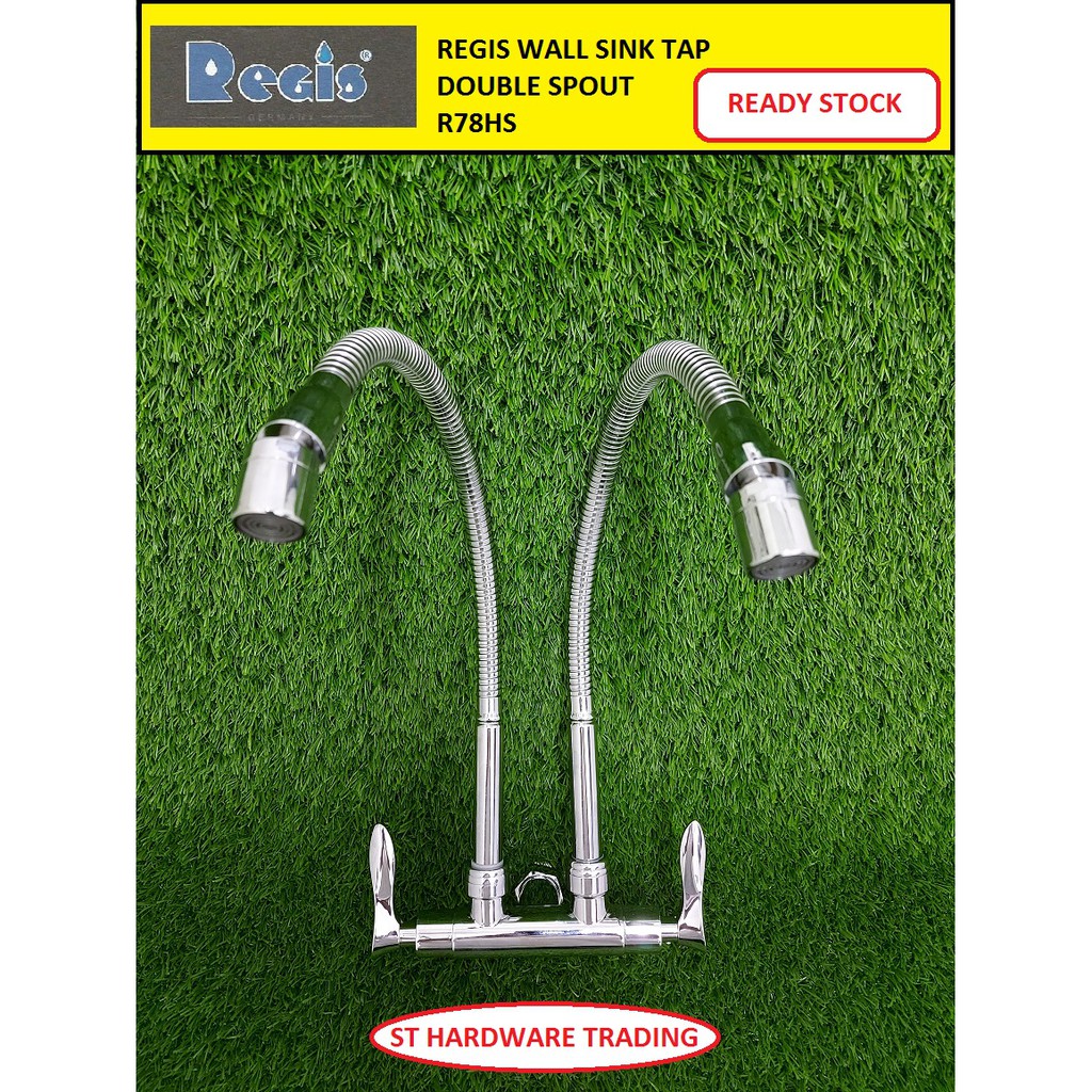 REGIS WALL SINK TAPE (DOUBLE SPOUT) | Shopee Malaysia