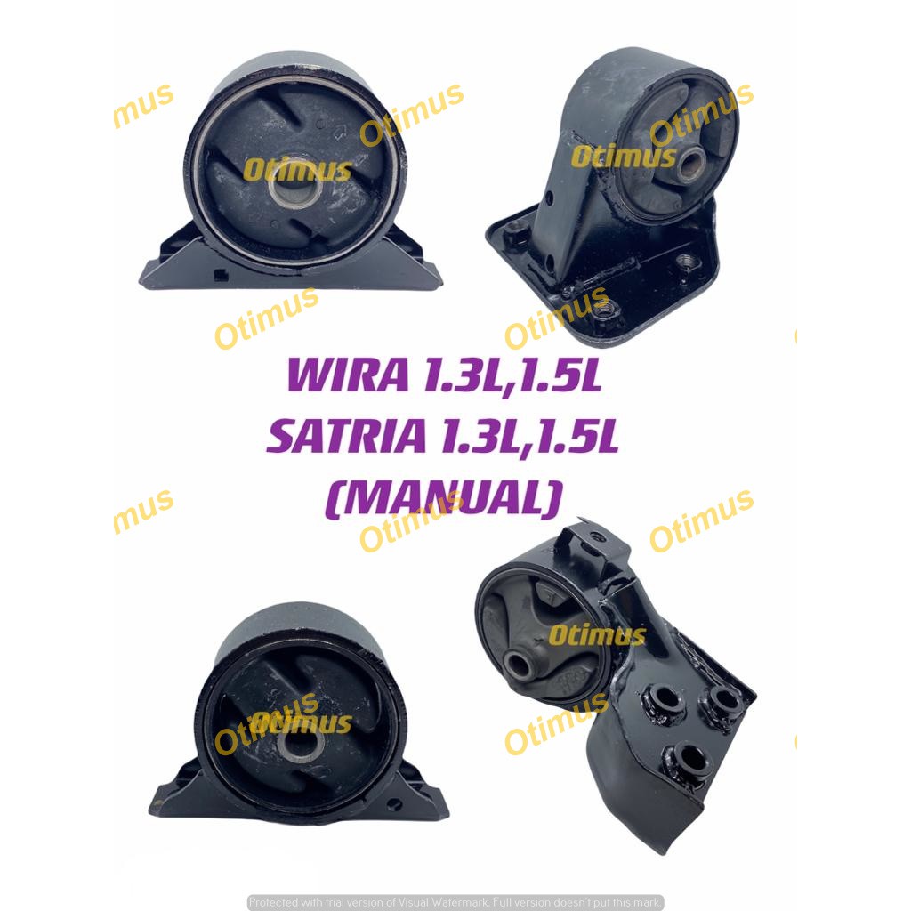 1 SET PROTON WIRA 1.3 1.5, SATRIA 1.3 1.5 MANUAL ENGINE MOUNTING ...