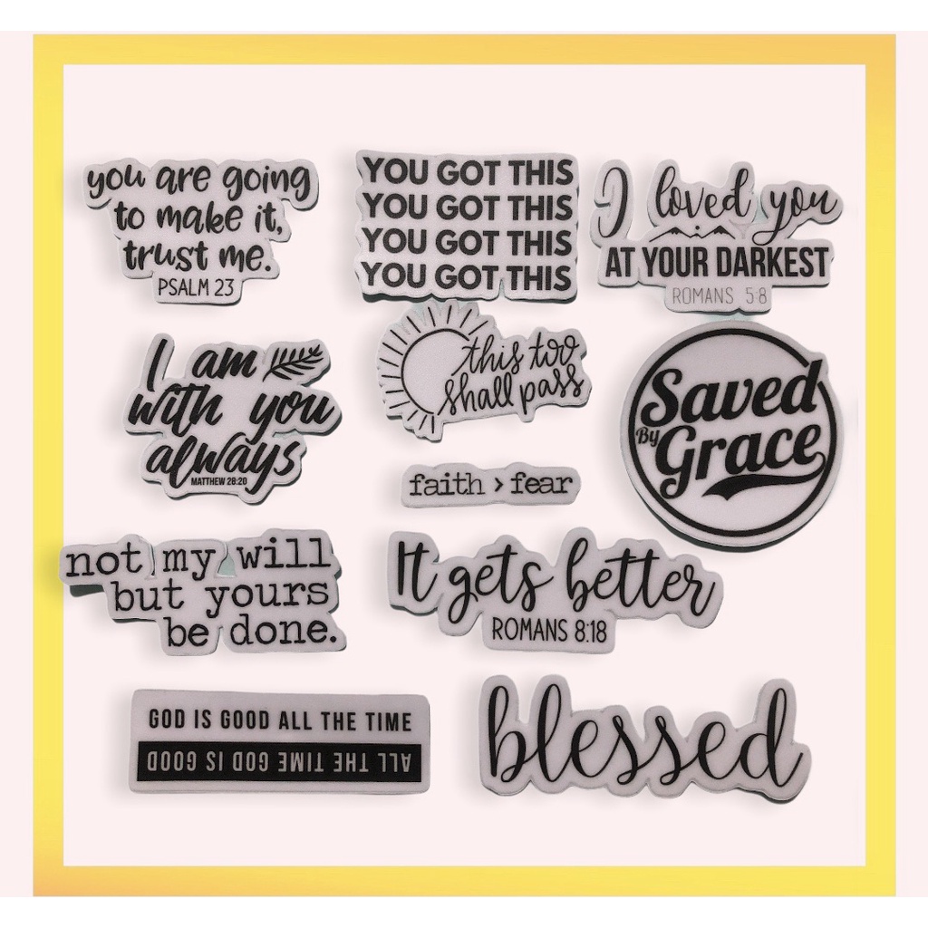 BIBLE VERSE STICKER PACK (waterproof) | Shopee Malaysia