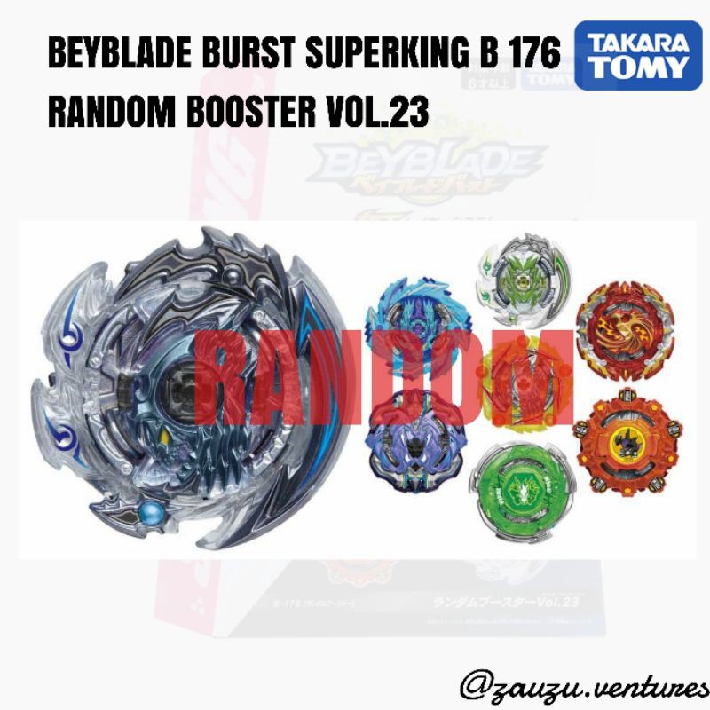 Ready Stock!! B 176 Random Booster Vol.23 Beyblade Burst Takara Tomy ...