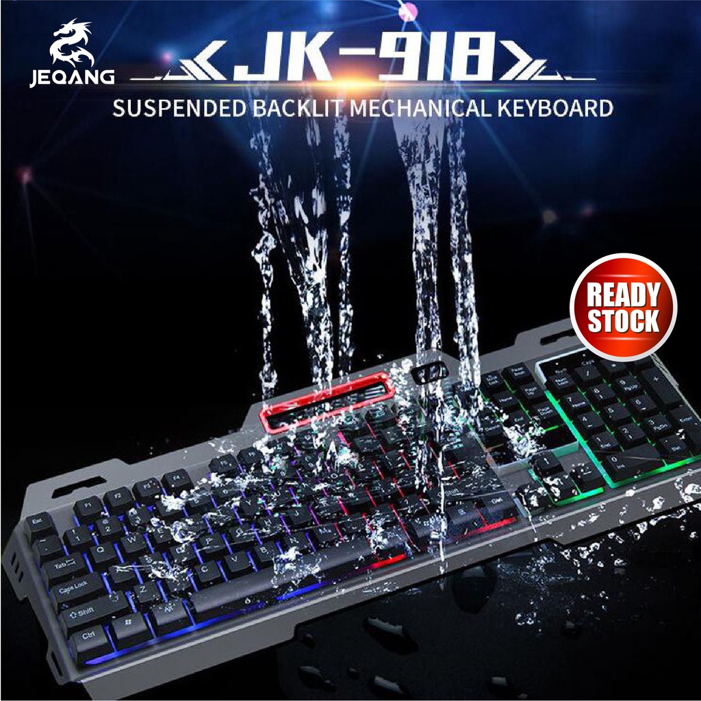 JEQANG Keyboard JK-918 High Quality Mechanical Gaming Keyboard 104 Keys | Shopee Malaysia