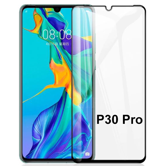 Shopkaki Huawei P30 Pro Screen Protector 5D Full Cover Tempered Glass ...