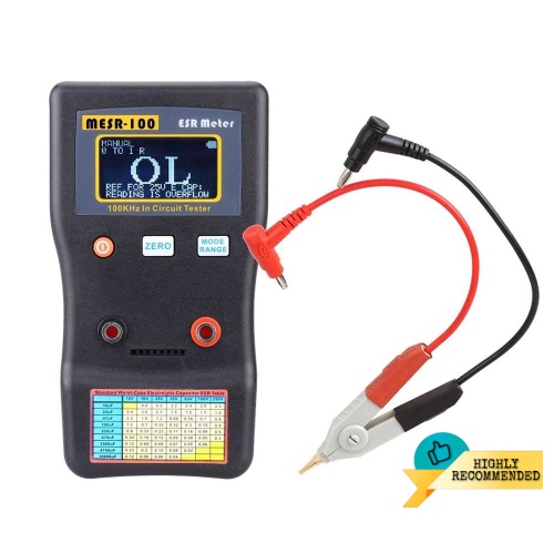 BEST SELLER MESR-100 ESR Capacitor Tester Ohm Meter Professional ...