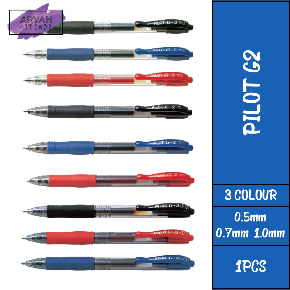 【100% ORIGINAL | READY STOCK】PILOT G2 Retractable Gel Pen - 0.5 / 0.7 ...