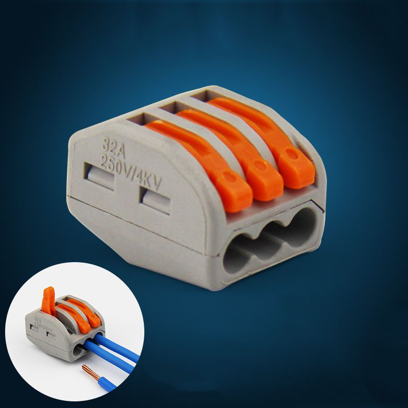 High-performance 3 Way Reusable Spring Lever Terminal Block Electric ...