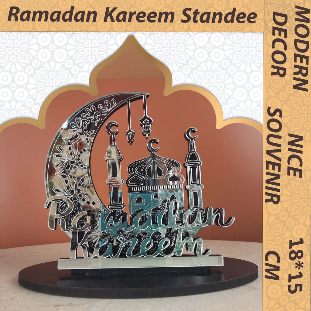 Islamic Standee Home and Office Decoration, Silver Mirror standee ...