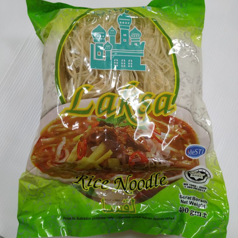 2 x 350gm Halal Laksa Rice Noodle Laksa Beras Penang Laksa Asam Laksa ...
