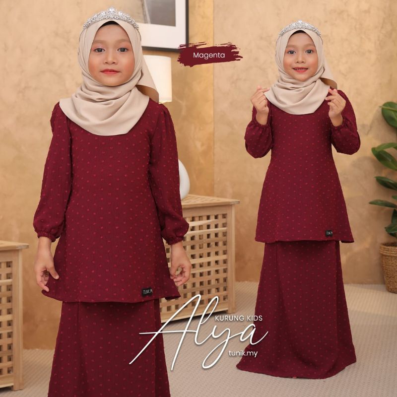 BEST SELLING Kurung Alya Kids Baju Kurung MMurah Set Ibu Dan Anak Cantik Baju Raya Sedondon ...