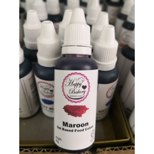Maroon gel based food colour 35g | Shopee Malaysia