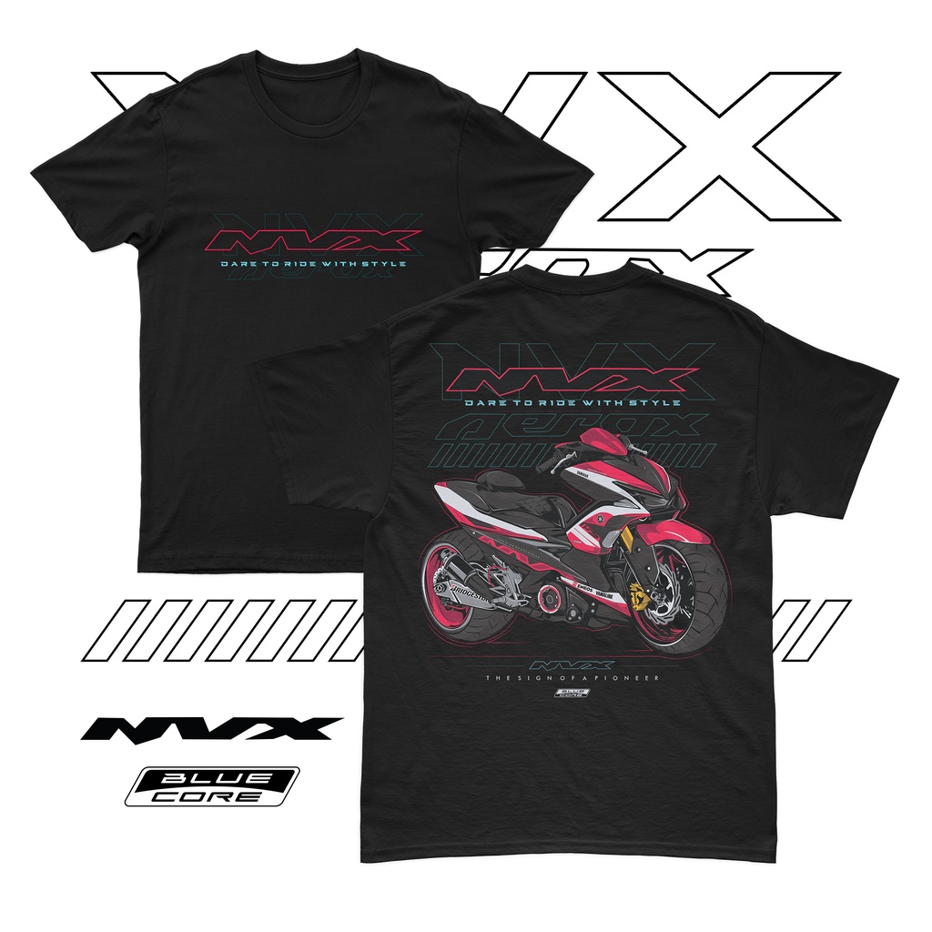 [ BAJU / T SHIRT MOTOR SCOOTER YAMAHA NVX /LIMITED EDITION ] - TSHIRT RIDE / UNISEX TEE COTTON ...