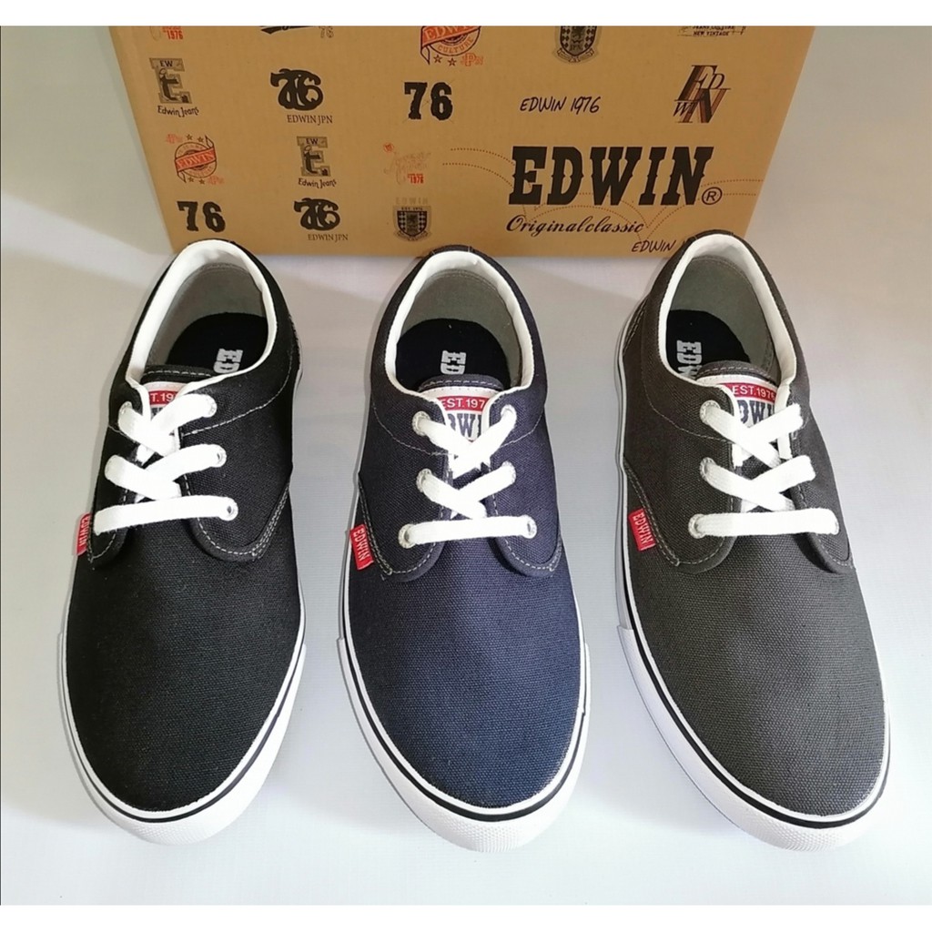 Original Edwin Casual Canvas Shoes E30276 | Shopee Malaysia