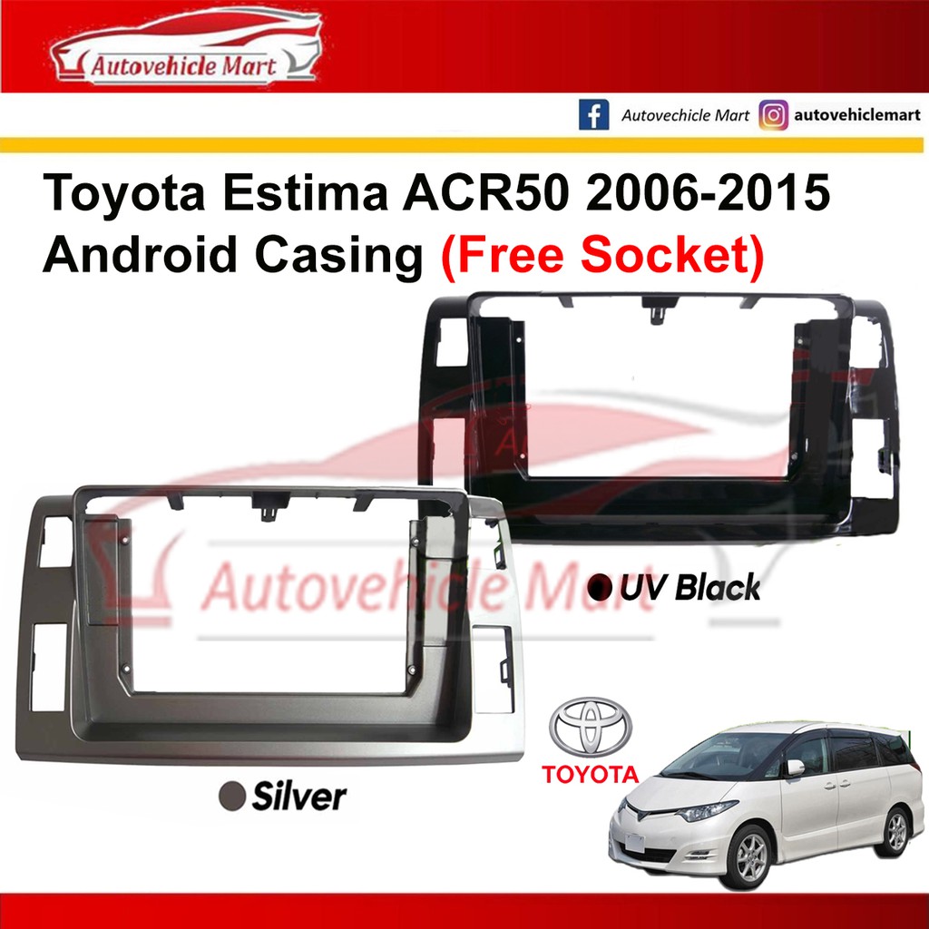 Toyota Estima ACR50 2006-2015 Android Player Casing 9" (UV Black) with ...