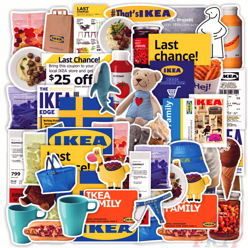 40Pcs/Set IKEA Series 03 Nordic Household Art Stickers DIY Fashion ...