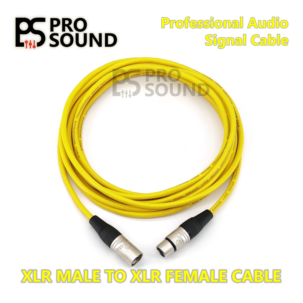 PS PRO SOUND High Quality XLR Male to XLR Female Cable 1M, 3M, 5M, 10M ...