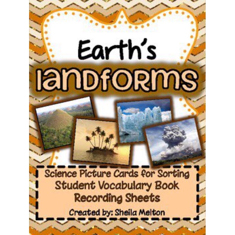 🌐Printable 🌐Learning Science Landforms | Shopee Malaysia