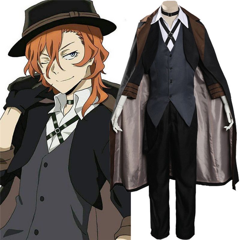 Stray Dogs Bungo Nakahara Chuuya Cosplay Costume Comfortable Fit Outfit ...