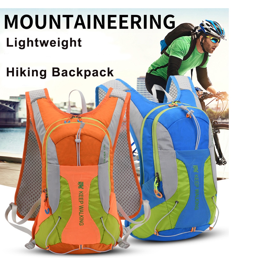 15L Hiking Backpack Waterproof Daypack with 2L BPA Water Bladder for ...