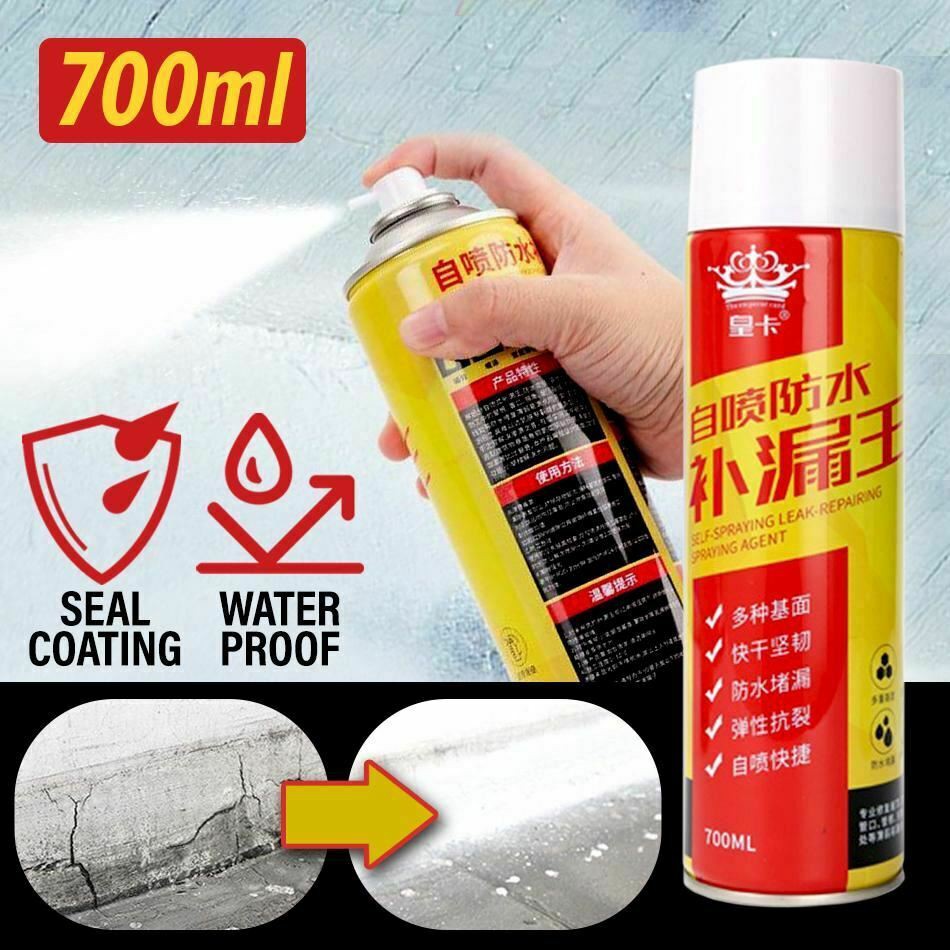 700ml Anti Crack Waterproof Leak Sealant Coating Spray Paint Glue Seal ...