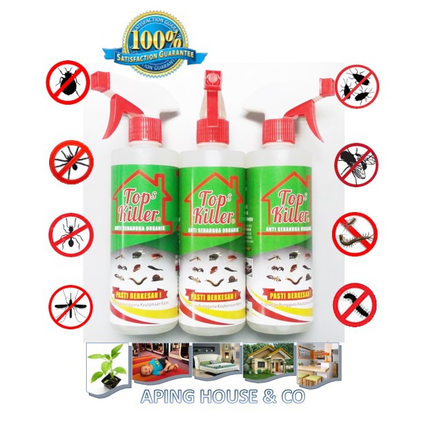 TOP KILLER SPRAY ORGANIK HAPUS HALANG DAN HALAU DARI SERANGGA 100% ...