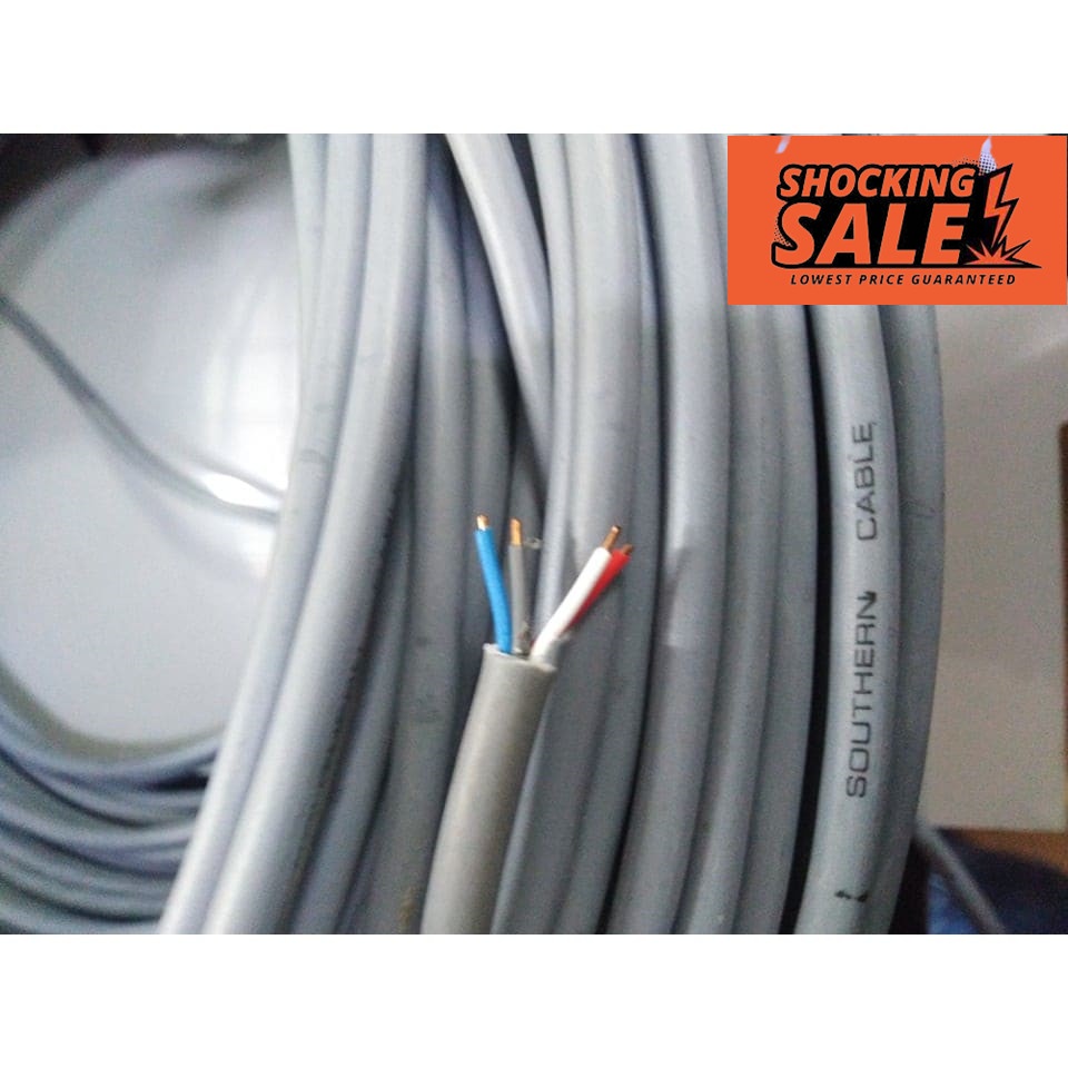 ⚡️SHOCKING SALE⚡️ SIRIM APPROVED PURE COPPER 4 CORE WIRE CABLE ...