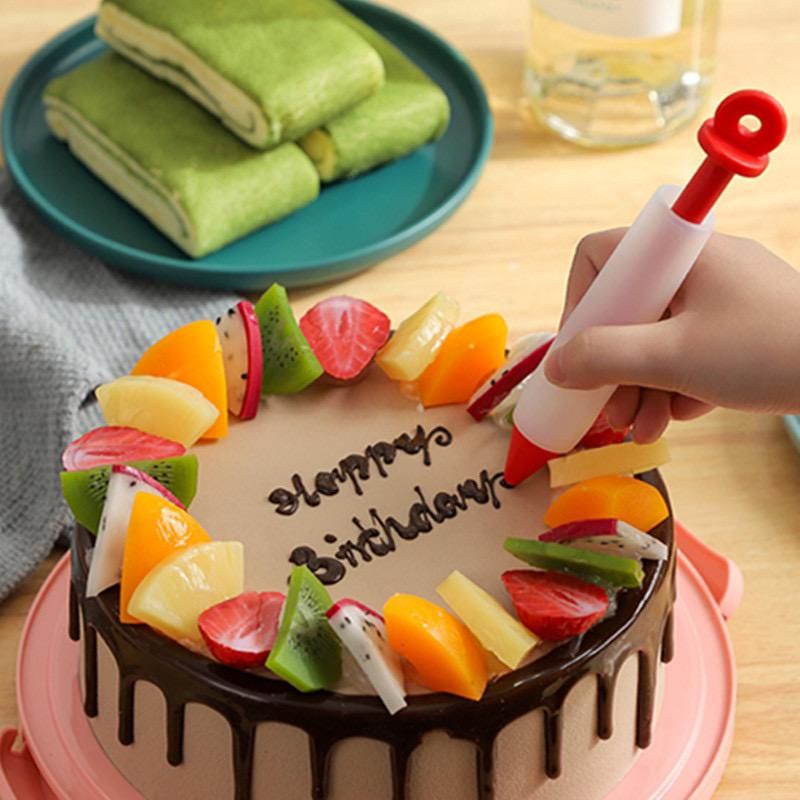 Silicone Food Writing Pen Chocolate Cake Decorating Pen Icing Piping ...