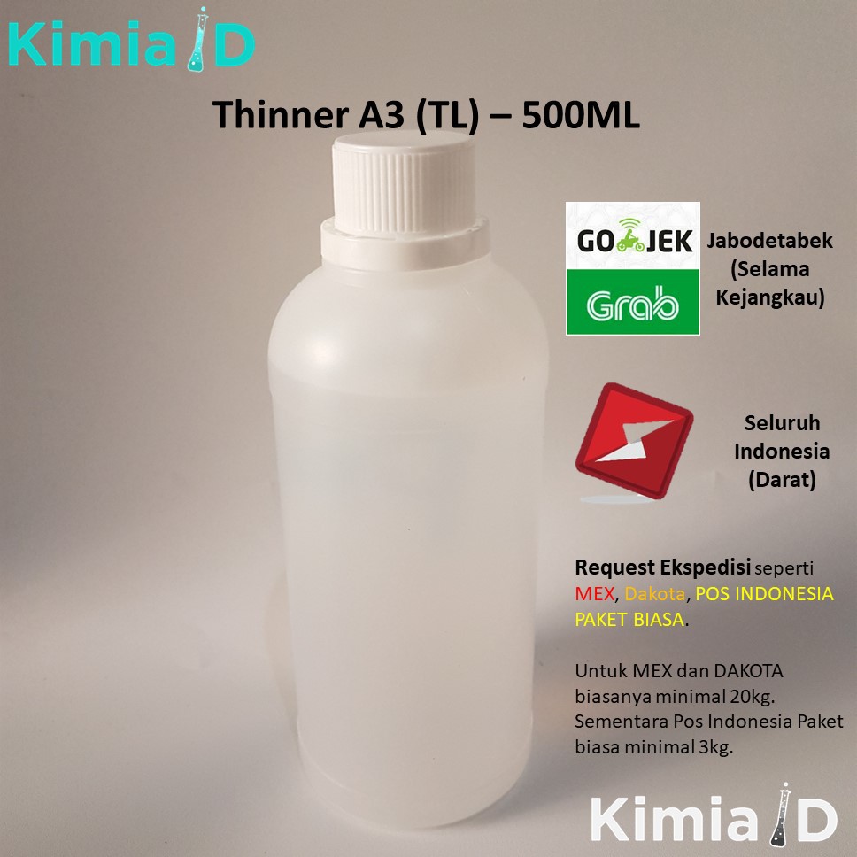 Thinner TL - 500 ML - Solvent - Toluen Thinner - Lacquer Thinner ...