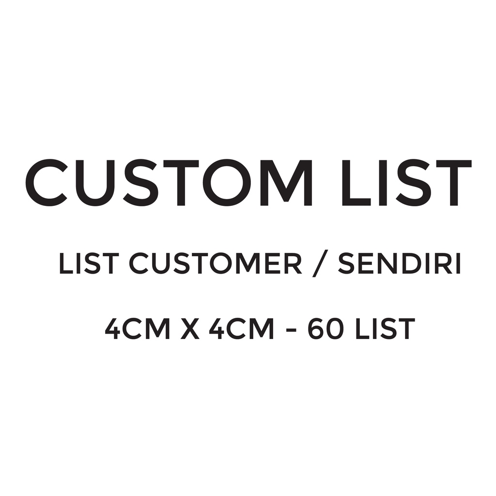 60 List Sticker Dapur Minimalist | Sticker Bulat | 4cm x 4cm | Sticker ...